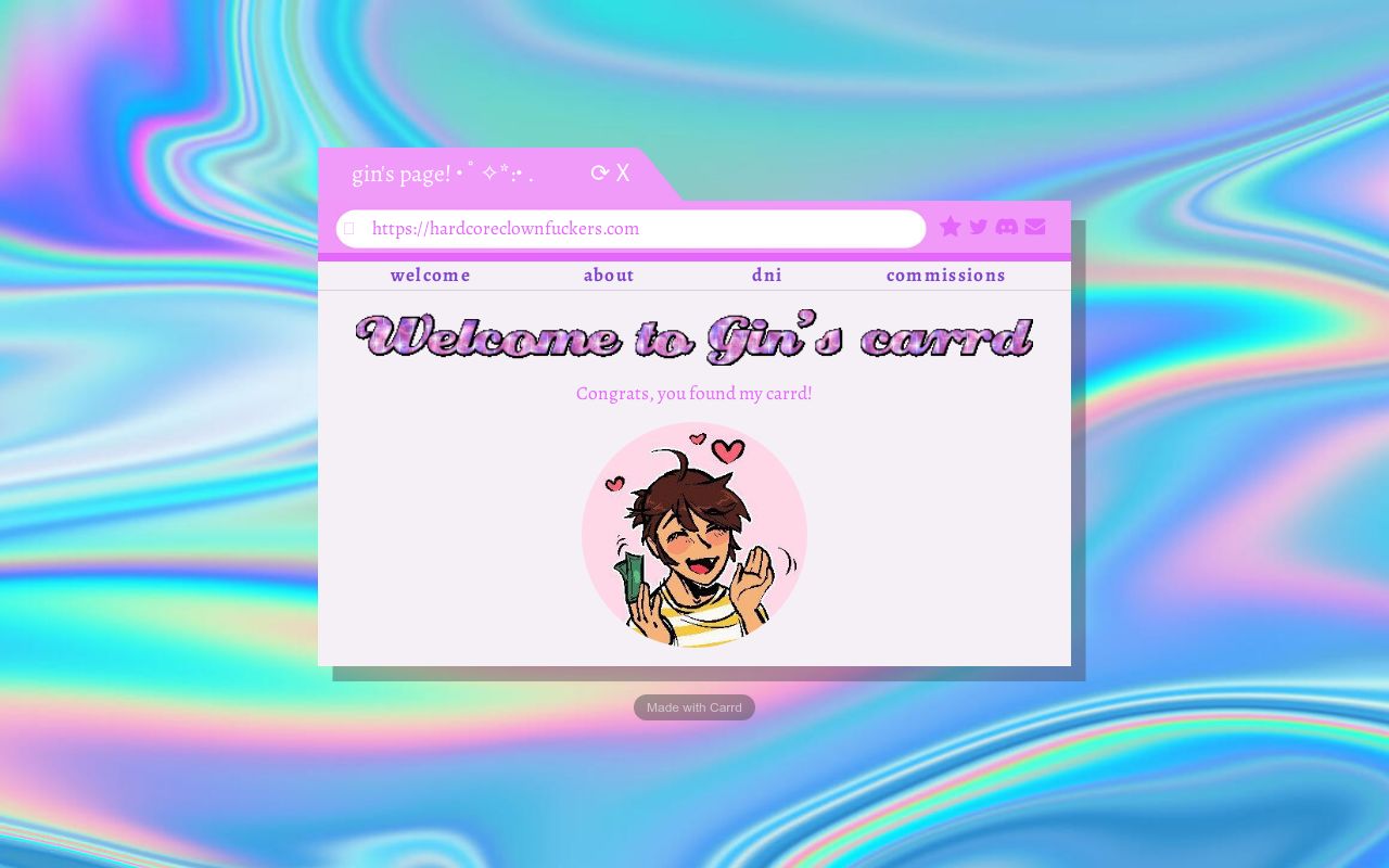 Gin's smut carrd